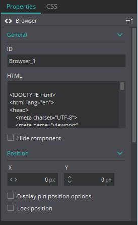 Software Development Mock Up Or Prototype Tool With HTML CSS Import