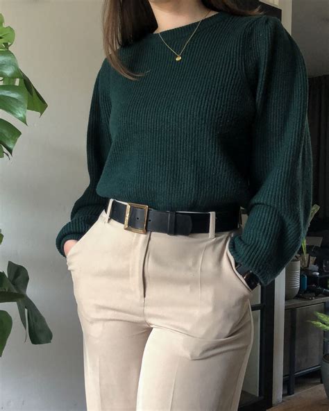 Green Sweater Stijlvolle Kleding Kleurenpalet