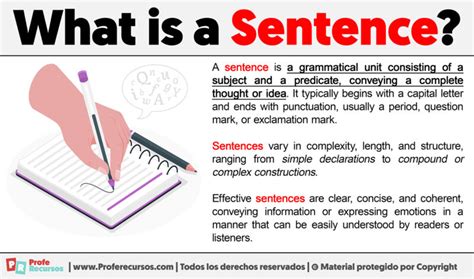 What Is A Sentence Definition Of Sentence