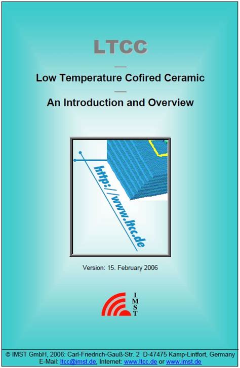 Ltcc An Introduction And Overview Imst Gmbh