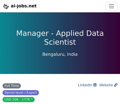 Hiring Manager Applied Data Scientist In Bengaluru India Raimljobs