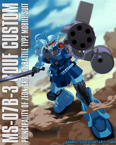 Gundam Gouf Custom By Ammotu On Deviantart