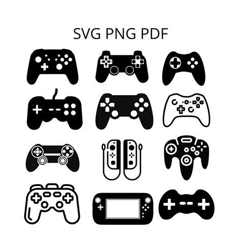 Game Controller Svg Png Pdf Cricut Cricut Svg Silhouette Svg