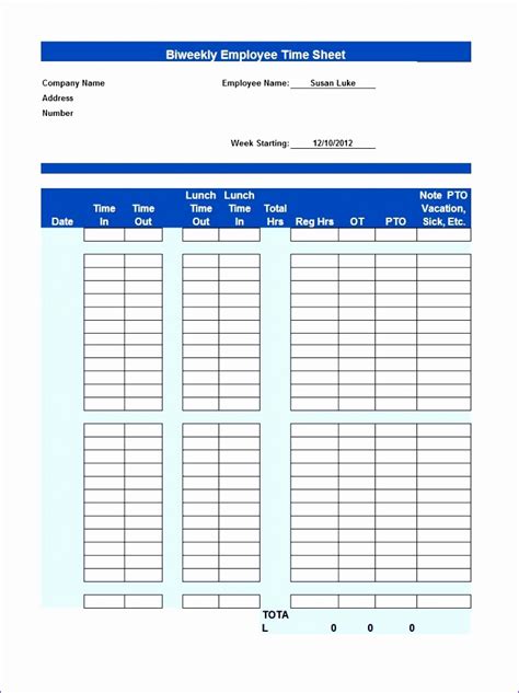 5 Excel Time Card Template Excel Templates Excel Templates