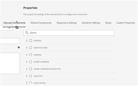 adaptive forms core component panel container adobe experience manager
