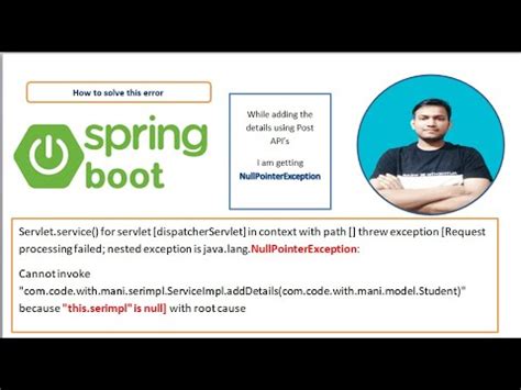 Nested Exception Is Java Lang NullPointerException