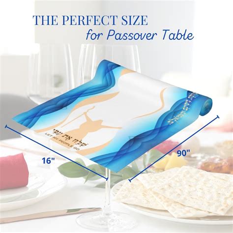 Passover Table Runner And Table Decor Splitting Of The Sea Etsy