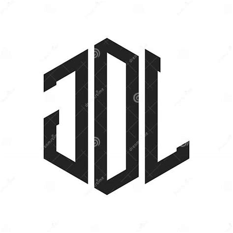 Jdl Logo Design Initial Letter Jdl Monogram Logo Using Hexagon Shape
