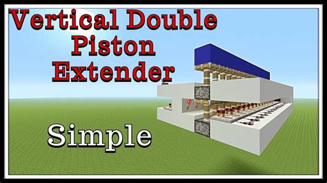 How To Make A Double Piston Extender