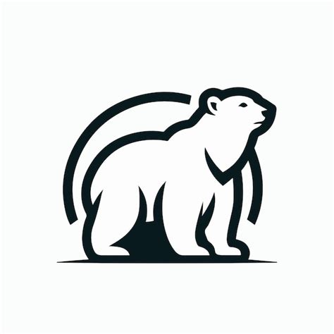Polar Bear Logo Vector Premium Ai Generated Vector