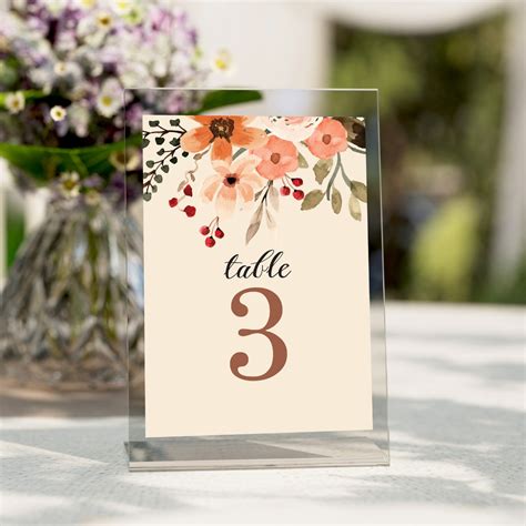 Elegant Boho Wedding Table Numbers Worksheets Library