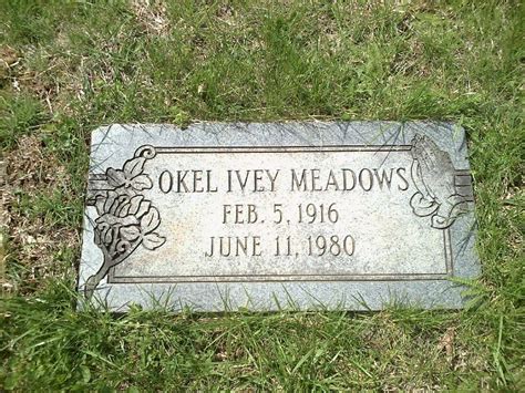 Okel Iva Nibert Meadows 1916 1980 Mémorial Find A Grave