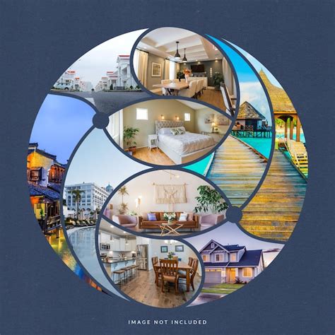 Premium Psd Psd Collage Grid Photo Effect Mockup