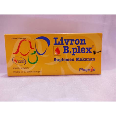 Jual Livron B Plex Tablet Multivitamin Untuk Penyembuhan Dan Daya