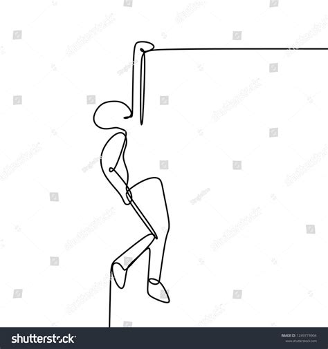 Person Hanging Using Rope When Playing Stock Vector Royalty Free