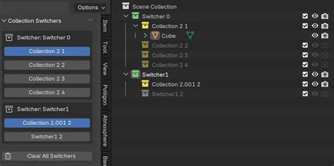 Collection Switcher — Blender Extensions