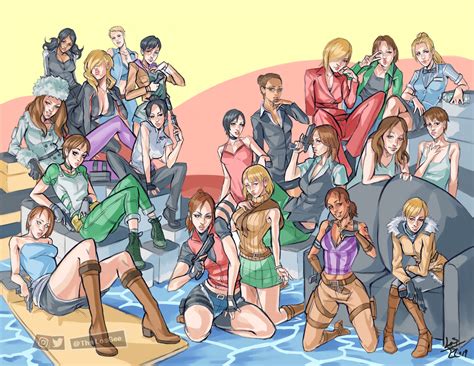 Artstation Resident Evil Girls