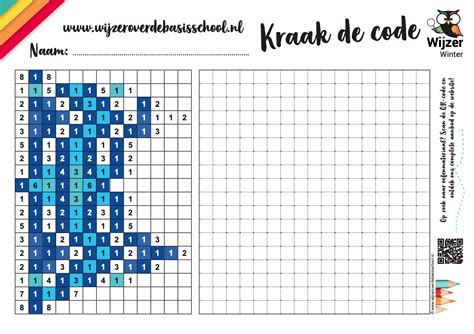 Kleurplaat En Kraak De Codes Thema Winter Pdf Downloaden