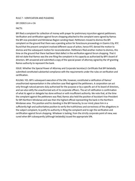 Rule 7 Verification And Pleading Pdf