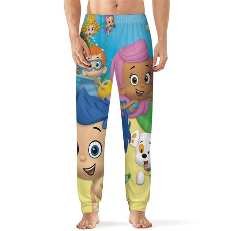 Bubble Guppies Mens Pj Pajama Pants Bottoms Lounge Pants Sleepwear Pjs With Pockets