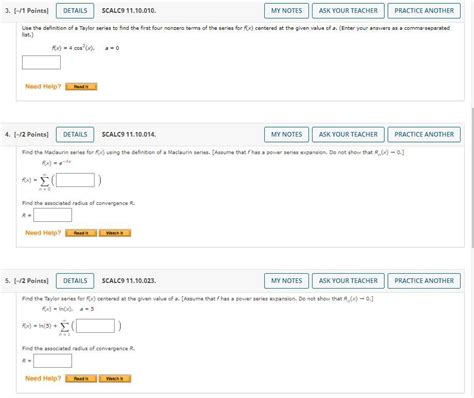 Solved 3 [ 1 Points Details Scalc9 11 10 010 My Notes