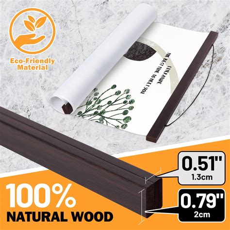2 Pack Magnetic Poster Hanger 8x10 8x20 8x11 Poster Frame Wood Wooden