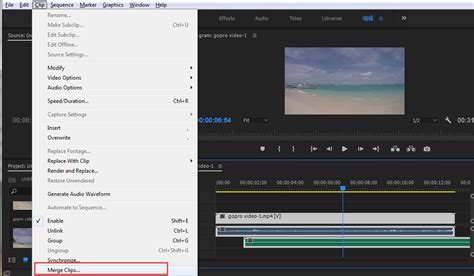 How To Mergecombine Clips In Adobe Premiere Pro