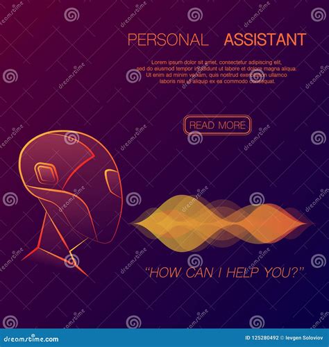 Robot Personal Assistant Background Stock Vector Illustration Of Conversation Design 125280492