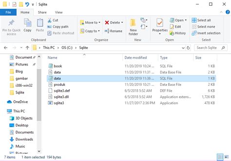 Membuat Data Tabel Dengan Sqlite3 Di Cmd