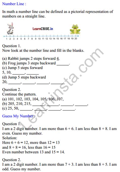 Fun With Numbers Class 2 Worksheet With Answers Maths Chapter 3