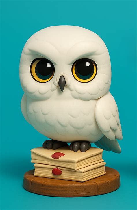 Lindo Búho Hedwig 🦉 Harry Potter Modelo De Impresión 3d Magical Búho