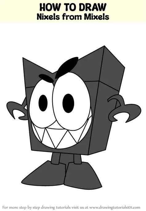 How To Draw Nixels From Mixels Mixels Step By Step