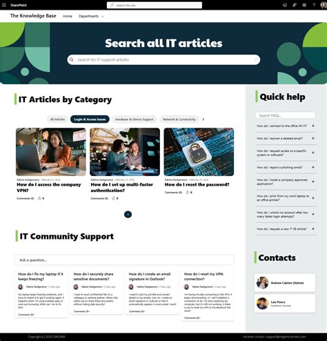 Sharepoint Knowledge Base Top Examples And Best Practices — Origami