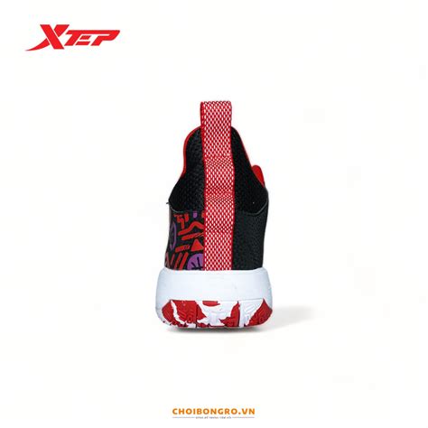 Xtep Levitation Chính Hãng 978119120006 Đen đỏ Giày Bóng Rổ