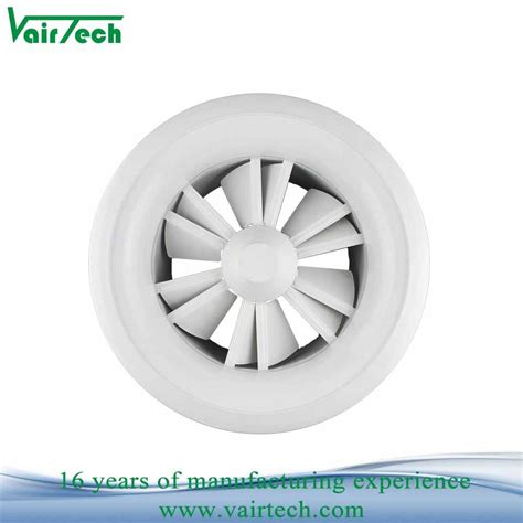 Aluminum Two Way Exhaust Fan Variable Swirl Air Diffuser Diffuser And