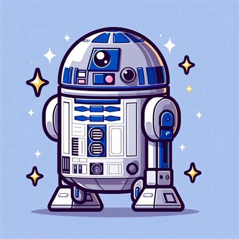 Cute Chibi R2 D2 R2d2 Colors R2d2 Anime R2d2 Cute Drawing