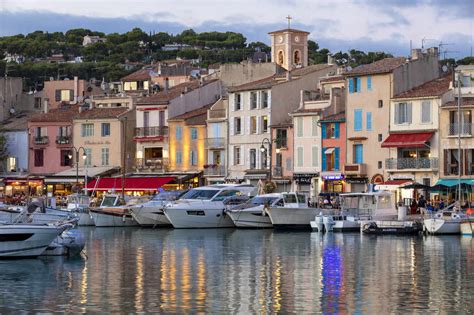 The Harbour At Cassis At Dusk Cassis Bouches Du Rhone Provence Alpes