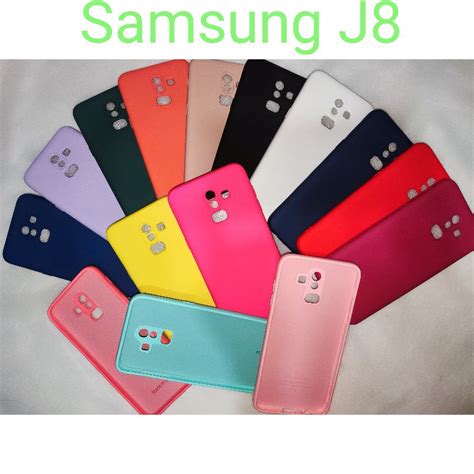 Capa Capinha Silicone Aveludada Samsung Galaxy J8 Modelo一 Shopee Brasil