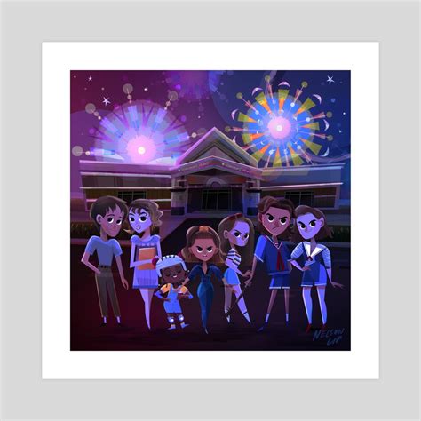 Fireworks Stranger Things Series An Art Print By Nelson Lip Inprnt