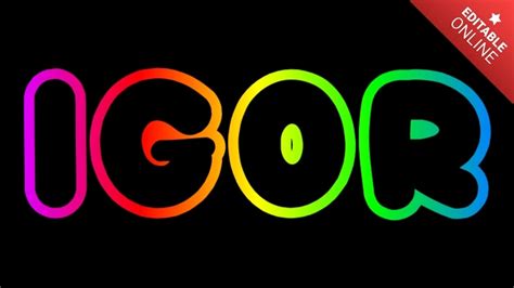 Igor Funky Style Text Effect Generator