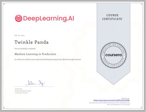 Machinelearning Mlinproduction Deeplearningai Coursera Datascience Twinkle Panda