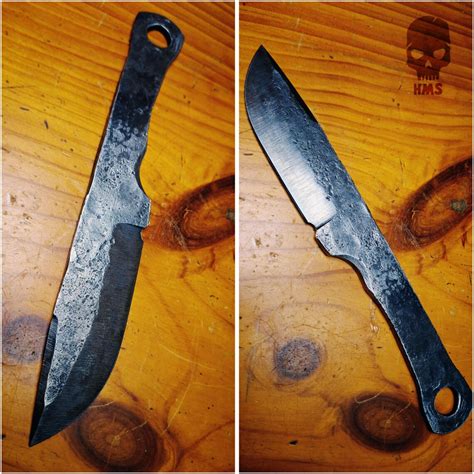 Hand Forged Drop Point Knife Etsy