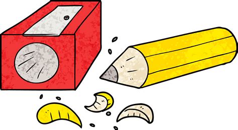 Dessin Animé Crayon Et Taille Crayon Dessin 47184887 Png