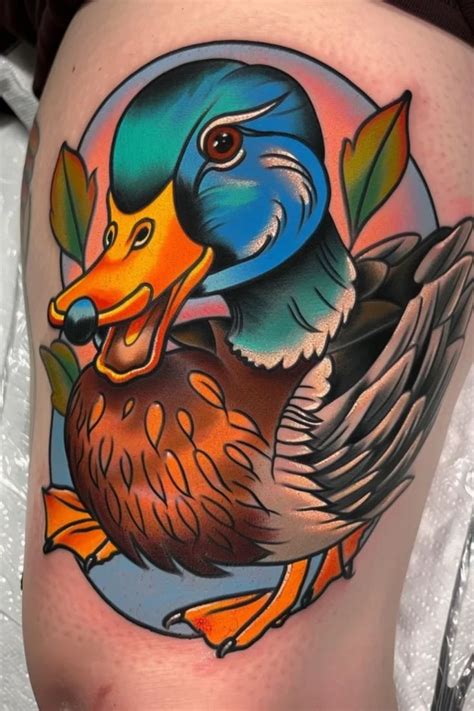 Duck Tattoo Traditional