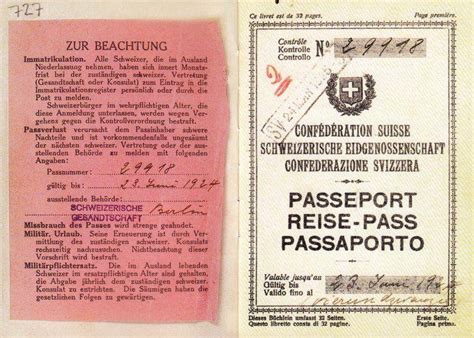 Albert Einstein Swiss Passport 1923 1930148660