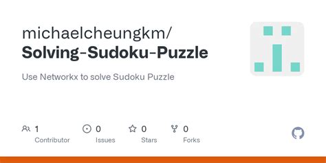Github Michaelcheungkmsolving Sudoku Puzzle Use Networkx To Solve Sudoku Puzzle
