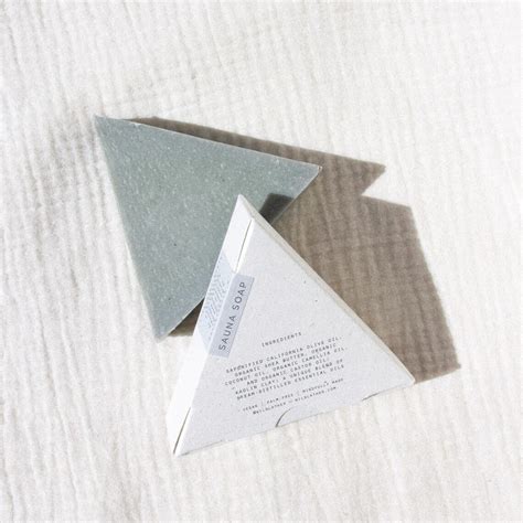 Black Salt Eucalyptus Triangle Soap Sauna With Balsam Fir Wild