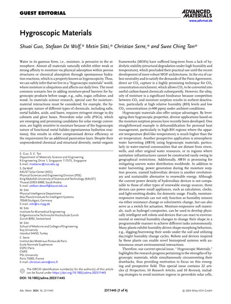 Hygroscopic Materials Request Pdf