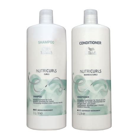 Wella Nutricurls 1000 Ml Shampoo And 1000 Ml Conditioner Set Riemax