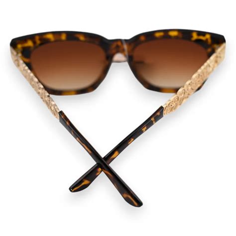 Brown And Gold Leopard Glasses